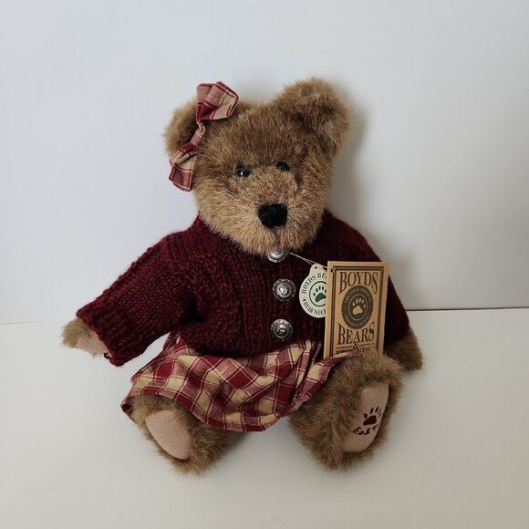 Boyds Bears | Toys | New Velma Q Bearyweather Boyds Bear Plush Vintage ...